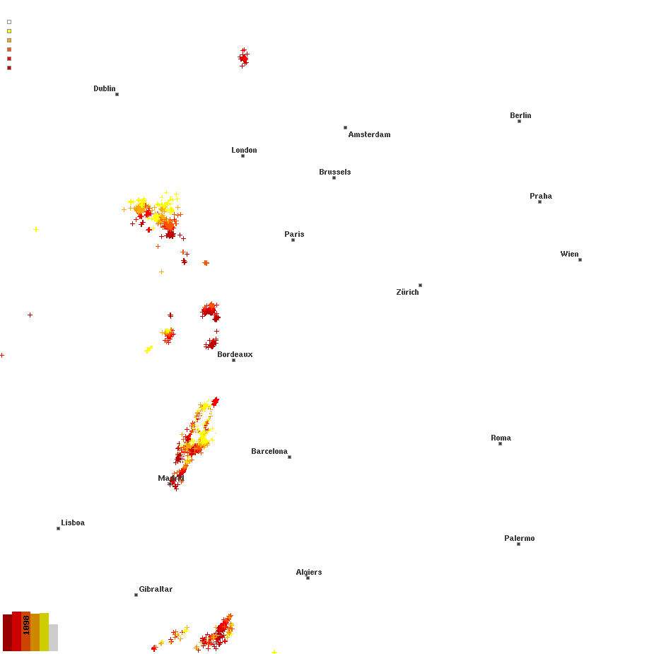 Lightning & Thunderstorms - Map History