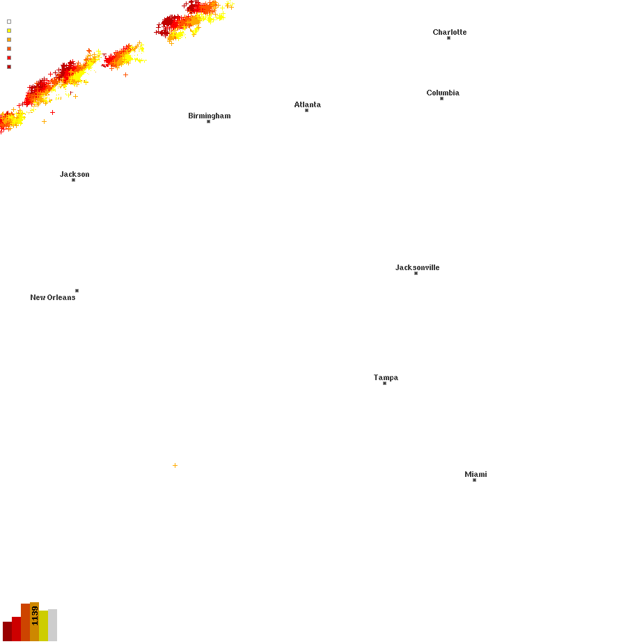 Lightning & Thunderstorms - Map History