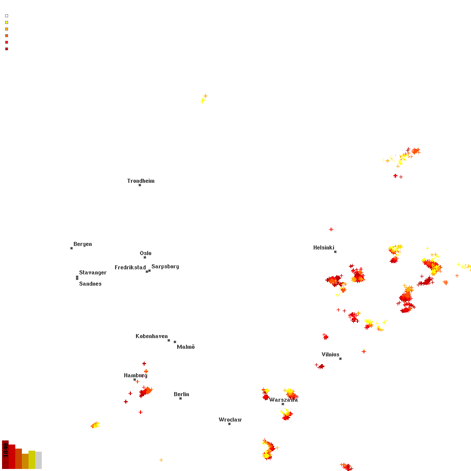 Lightning & Thunderstorms - Map History