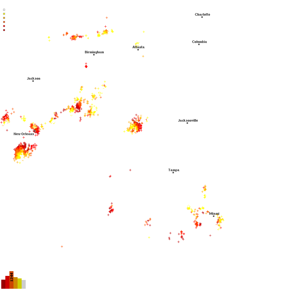 Lightning & Thunderstorms - Map History