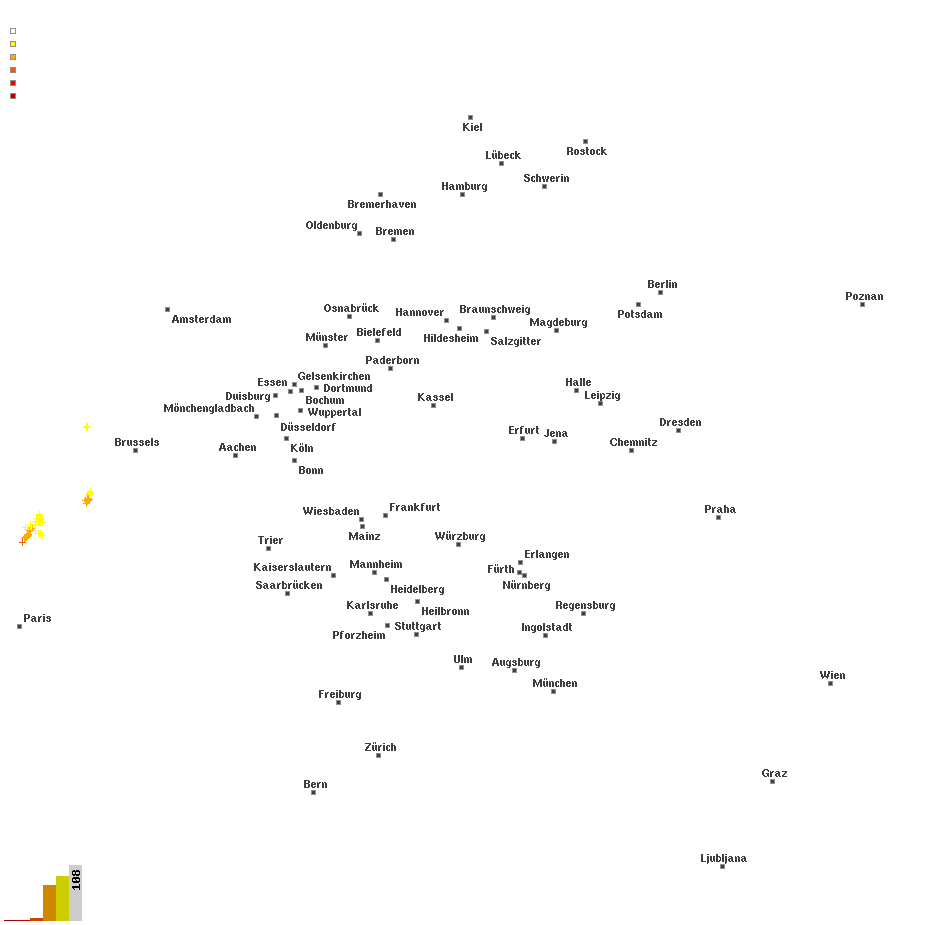 Lightning & Thunderstorms - Map History